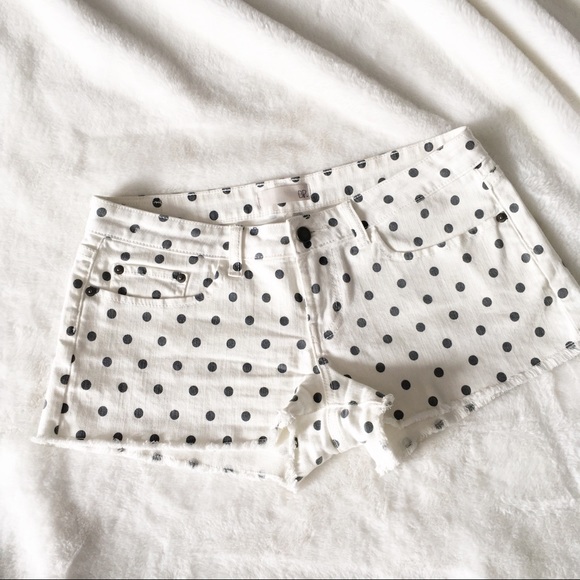 bp | Shorts | Nordstrom Bp White Dot Cutoff Denim Shorts | Poshmark